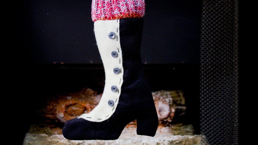 Victorian Boot Stocking - Professor Pincushion