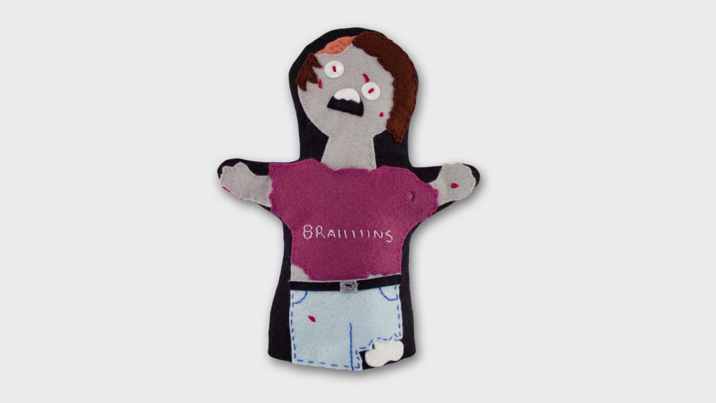 Zombie Hand Puppet - Professor Pincushion