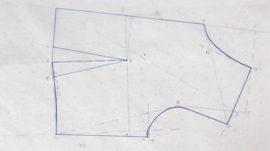 Full Bodice Block Pattern - Front - Professor Pincushion