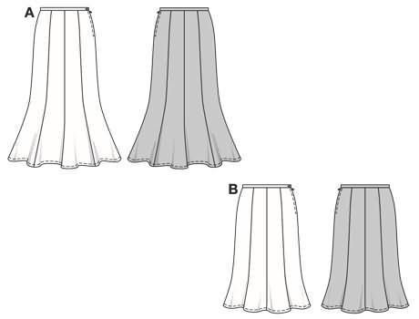 How to sew a gore in a skirt Professor Pincushion