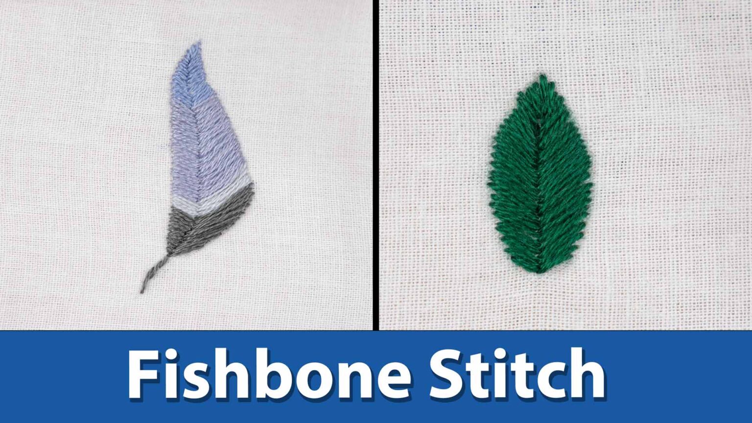 Fishbone Stitch - Professor Pincushion